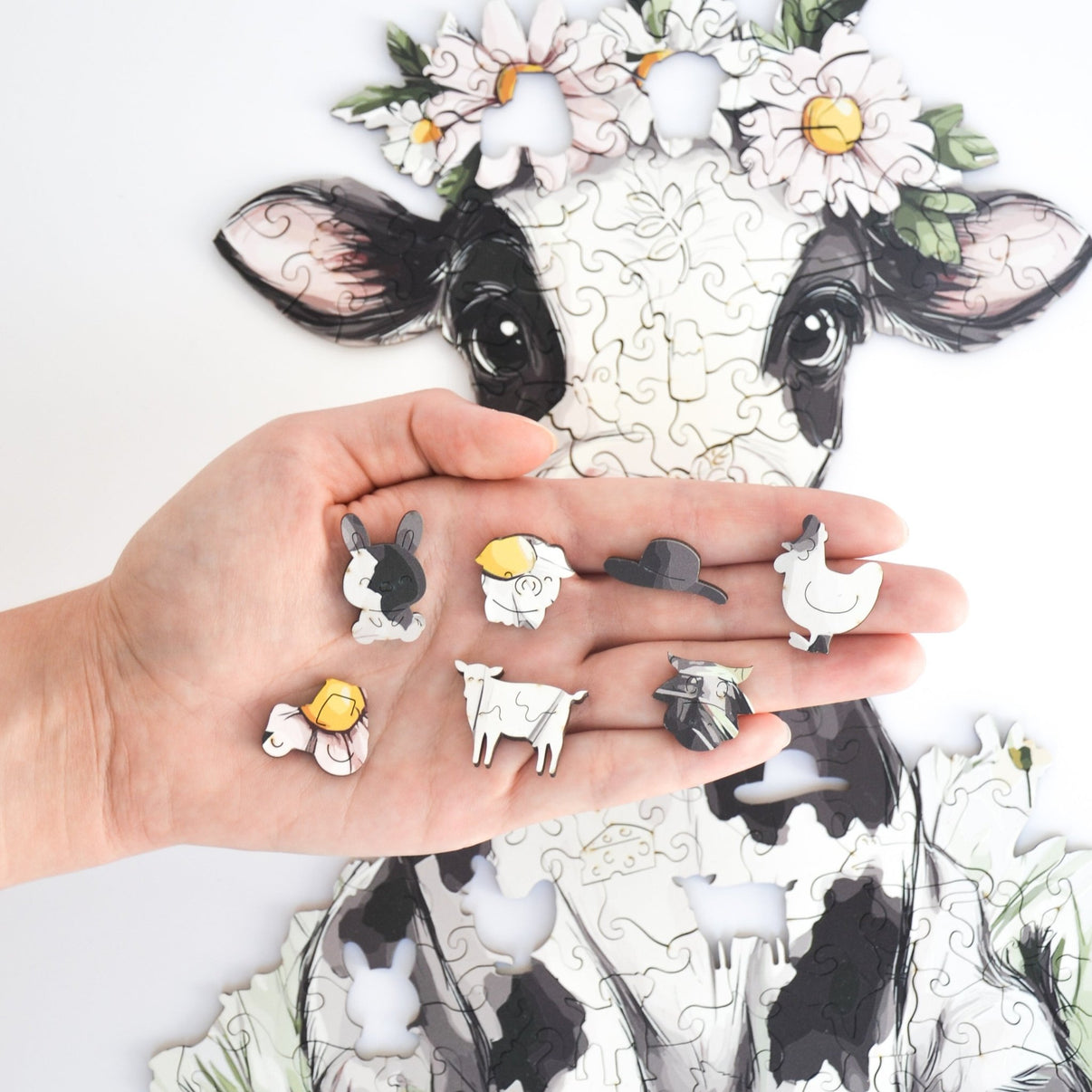 Snuggly Cow Puzzle – Lubiwood UK